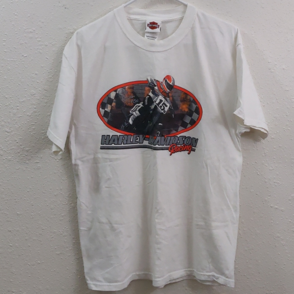 Harley-Davidson Racing Shirt Lg - Gem